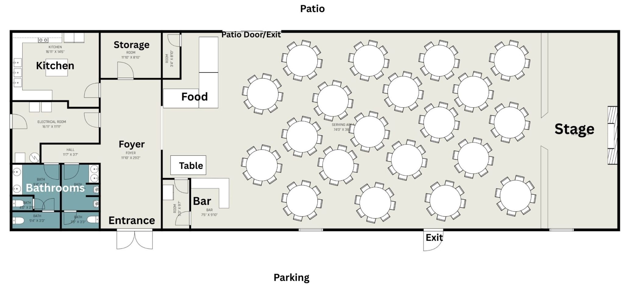 Pricing – Vue Country Hall